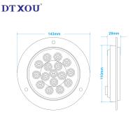 China Hot Sale Led Tail Light 12v 24v Round Truck Marker Lights Truck Accessories for sale