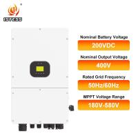 China MPPT Pure Sine Wave On/Off Grid Hybrid Solar Inverter IP66 Three Phase 40V-60V 10kw 15kw Dual Output for sale