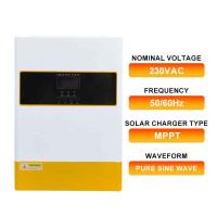 China 6.2kw 48V Hybrid Solar Inverter Pure Sine Wave Off Grid Single Phase MPPT Battery Backup Support for sale