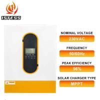 China Single Phase Pure Sine Wave 48V Hybrid Solar Inverter 6.2KVA Off Grid MPPT Capable Without Battery Operation for sale