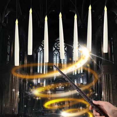 China Flameless LED Floating Candles with Remote Control 12 Pack Battery Operated Artificial Taper Lights for sale
