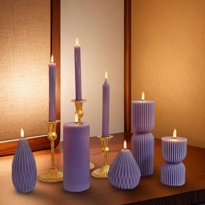 China Custom LED Flameless Candle with Timer 2-8 Hours Battery Operated for Events for sale