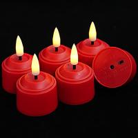 China Wholesale Battery Operated Votive Candles 4x5.8cm Flickering Flameless LED Tea Lights Remote Control for sale