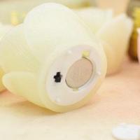 China Red Flameless LED Tea Light Candles 4.8x4.5cm Battery Operated 6/12/24pcs for sale