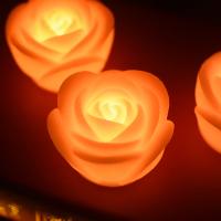 China Red Flameless LED Tea Light Candles 4.8x4.5cm Battery Operated 6/12/24pcs for sale