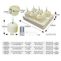 China 3D Flameless LED Tealight Candle Ivory Battery Operated Home Decoration D4xH5.8cm for sale