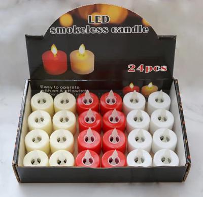 China Flameless LED Tea Lights 24 Pack Battery Operated Floating Candles for Wedding Home Decoration for sale