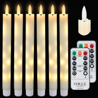 China Warm White Flameless Taper Candles 8 Inch 9 Inch Battery Operated LED Candle Sticks for Holiday Decor for sale