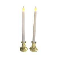 China Battery Powered LED Flameless Taper Candles 25cm Long for Wedding Party Home Decor for sale