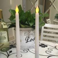 China LED Flameless Taper Candle Lights Battery Operated Long Candles D2xH25cm for Home Wedding Party Decor for sale