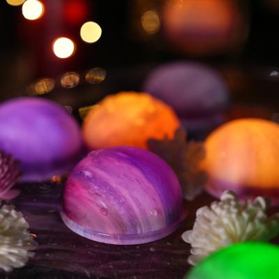 China Mini Floating LED Tealight Candles ABS Plastic D6xH4.2cm Water Activated for Wedding Pool Decoration for sale