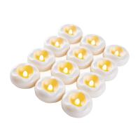 China 24 Pack 2.3 Inch Flameless LED Floating Candles White Battery Operated Waterproof Tealights 200 Hour for sale