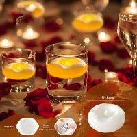 China 24 Pack 2.3 Inch Flameless LED Floating Candles White Battery Operated Waterproof Tealights 200 Hour for sale