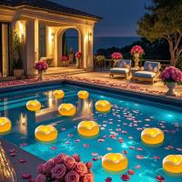 China 24 Pack 2.3 Inch Flameless LED Floating Candles White Battery Operated Waterproof Tealights 200 Hour for sale