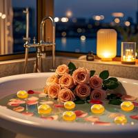 China 24 Pack 2.3 Inch Flameless LED Floating Candles White Battery Operated Waterproof Tealights 200 Hour for sale