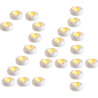 China 24 Pack 2.3 Inch Flameless LED Floating Candles White Battery Operated Waterproof Tealights 200 Hour for sale