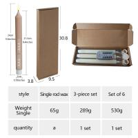 China Morandi Color Flameless Taper Candles 24cm Electric Wax LED with Remote Control for sale
