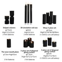 China Custom Multicolor LED Taper Candle 7 Inch Battery Operated Flameless Flickering for sale