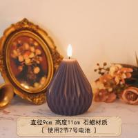 China Custom Multicolor LED Taper Candle 7 Inch Battery Operated Flameless Flickering for sale