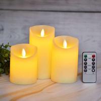 China Flameless USB Rechargeable LED Pillar Candle 8 Inch with Remote Control for Home Wedding Decoration for sale