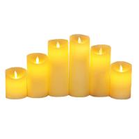 China Flameless USB Rechargeable LED Pillar Candle 8 Inch with Remote Control for Home Wedding Decoration for sale