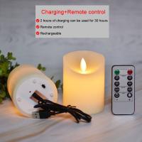 China Flameless LED Tapered Candles with Moving Wick Battery Operated Wax 13-30cm for Home Wedding Decoration for sale
