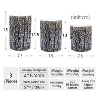 China Real Wax Flameless LED Pillar Candles 10cm Battery Operated Remote Control Flickering for Wedding Party Home Decor for sale