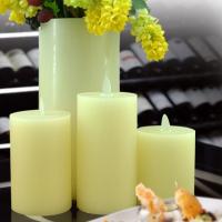 China Real Wax LED Candle Set of 9 with 10-Key Remote Control D7.5xH10-15cm Battery Operated for sale