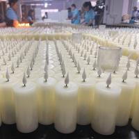 China Real Wax LED Candle Set of 9 with 10-Key Remote Control D7.5xH10-15cm Battery Operated for sale