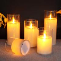 China Wholesale Ivory Pillar LED Candles Battery Operated with Remote Control D7.5xH10-15cm Plastic for sale