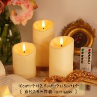 China Highly Scented LED Light Candles Eco Friendly Remote Control Pillar Candles Customized for sale