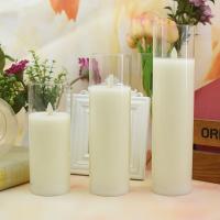 China Flameless LED Pillar Candles 7.5x20-30cm Battery Operated Flickering Warm Light Home Decoration for sale