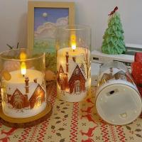 China Flameless LED Pillar Candle Set D7.5xH10/12.5/15cm Warm White Flickering Battery Operated for sale
