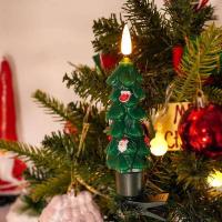 China Battery Operated Flameless LED Christmas Tree Candles Clip On Cordless 5 7 9.5 Inch Sizes for sale