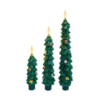 China Battery Operated Flameless LED Christmas Tree Candles Clip On Cordless 5 7 9.5 Inch Sizes for sale