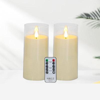 China Remote Control LED Pillar Candles Waterproof Flameless Electric Candle 9.5cm 11.5cm 16.5cm 17.5cm 22.5cm for sale