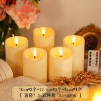 China LED Flameless Tealight Candles Flickering Plastic Pillar 5.5cm Diameter 12.3-18.9cm Height 2xAA Battery for sale