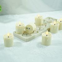 China Rechargeable USB Electric Tealight Candle with Remote Control 3D Real Flame Flickering for Wedding Halloween Decoration for sale