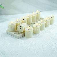 China Rechargeable USB Electric Tealight Candle with Remote Control 3D Real Flame Flickering for Wedding Halloween Decoration for sale