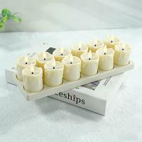 China Rechargeable USB Electric Tealight Candle with Remote Control 3D Real Flame Flickering for Wedding Halloween Decoration for sale