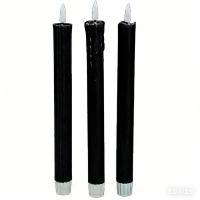 China Flameless LED Taper Candles 9.8 Inch Real Wax Battery Operated Flickering Candle with Remote Timer Dimmer for sale