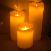 China Extra Large Flameless LED Pillar Candles 6 to 39 Inch Height 8 Inch Diameter Battery Operated Remote Timer for sale