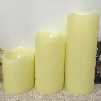 China Extra Large Flameless LED Pillar Candles 6 to 39 Inch Height 8 Inch Diameter Battery Operated Remote Timer for sale