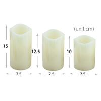 China Wholesale Flameless Votive Candles 3 Pack 200 Hour Battery Operated LED Tea Lights Warm White for sale