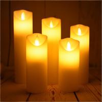 China Wholesale Real Wax Pillar LED Candles Battery Operated with Remote 24H Timer 4-9 Inch for sale