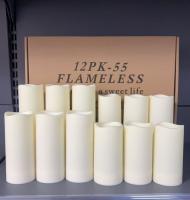 China Wholesale 24-Piece Waterproof LED Flameless Candles Set 4 5 6 7 Inch with 4 Remotes Timer for sale