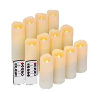 China Wholesale 24-Piece Waterproof LED Flameless Candles Set 4 5 6 7 Inch with 4 Remotes Timer for sale