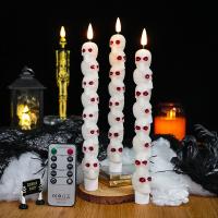 China Wholesale Halloween LED Candles 3D Skull Skeleton Pumpkin Votive Lights for Fall Party Decor for sale