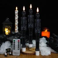 China Wholesale Halloween LED Candles 3D Skull Skeleton Pumpkin Votive Lights for Fall Party Decor for sale