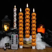 China Wholesale Halloween LED Candles 3D Skull Skeleton Pumpkin Votive Lights for Fall Party Decor for sale